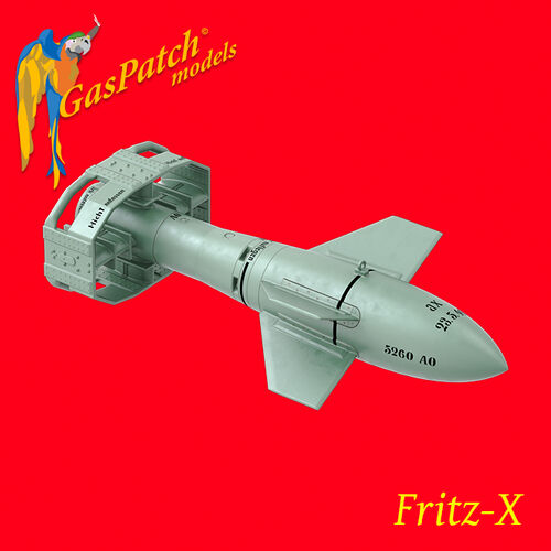 NEW! Gaspatch Models 26-48400 German Guided Bomb Fritz X (2 pcs)
