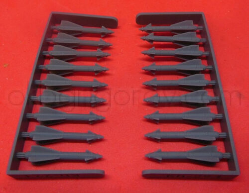 NEW! OKB Grigorov AWE144013 Soviet Air-to-Surface Missile Kh-29L - NATO name AS-14 'Kedge-A' (18 pcs / 3D-Printed)