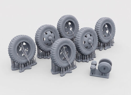 NEW! Royal Model di R. Reale 1143 Mercedes Benz L-1500 4x2 - Sagged Wheels (3D-Printed)