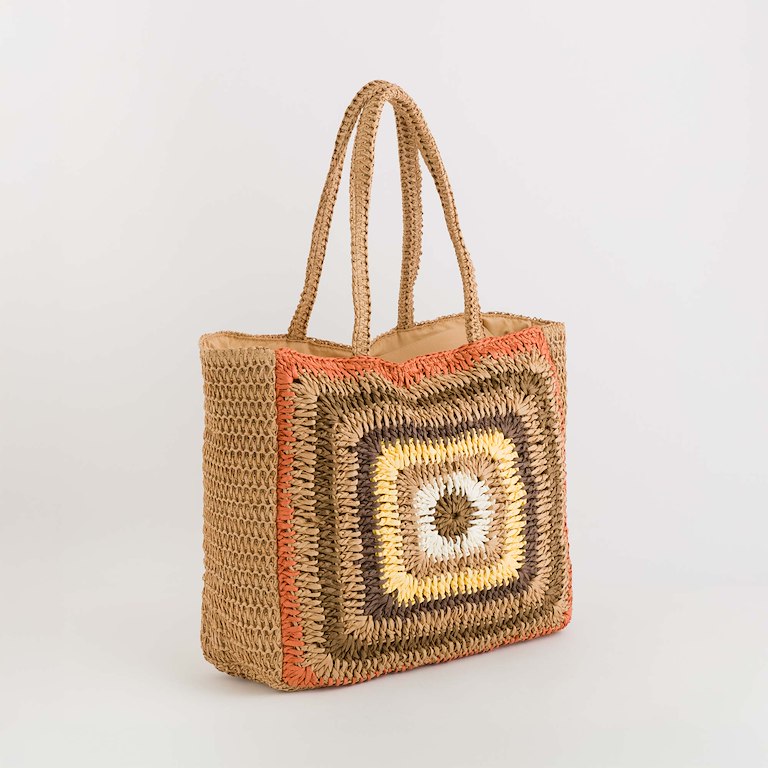 Shopping torba Brindisi, prirodna/višebojna (301533)