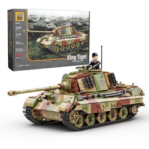 Build Army BA0182C German WWII King Tiger (Camo Version)