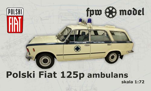 FPW Model 72612 Polski Fiat 125p - kombi, ambulans