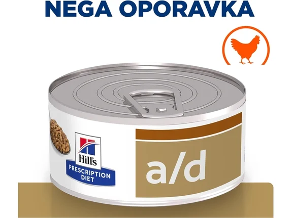 Hill'S Prescription Diet Hrana za mačke i pse A/D Urgent Care sa piletinom 156gr