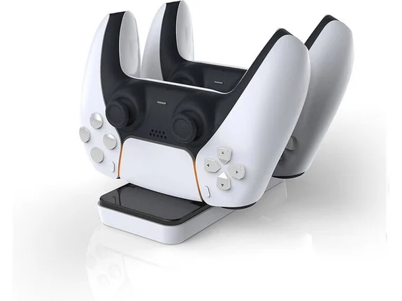 Docking station DOBE držač sa USB punjačem za 2 PS5 kontrolera TP5-0591 crno-beli