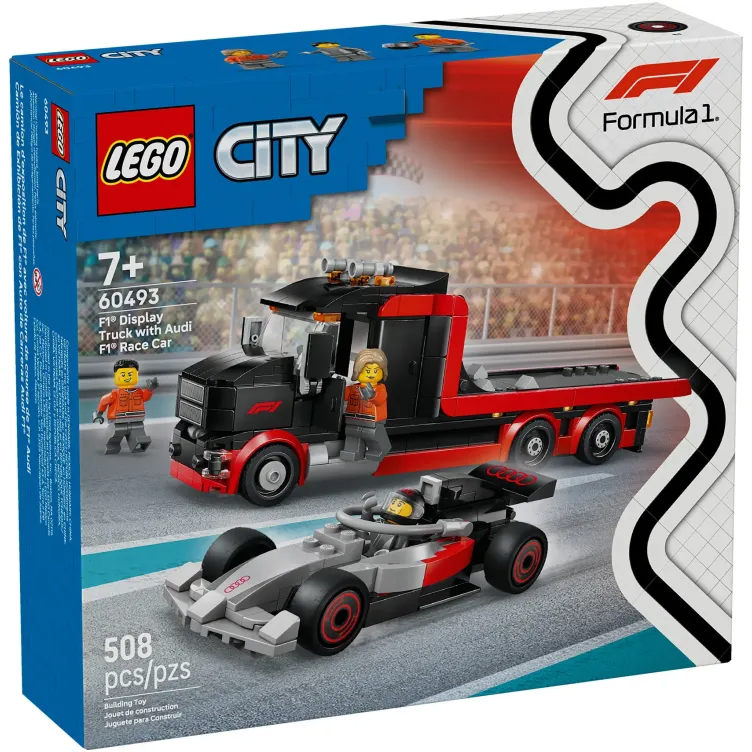 60493 F1® kamion za izlaganje sa Audi F1® trkačkim automobilom