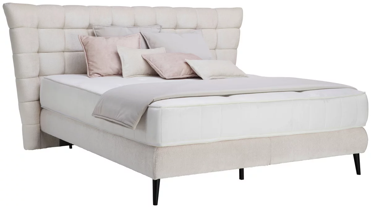 BOXSPRING KREVET 160/200 cm bež