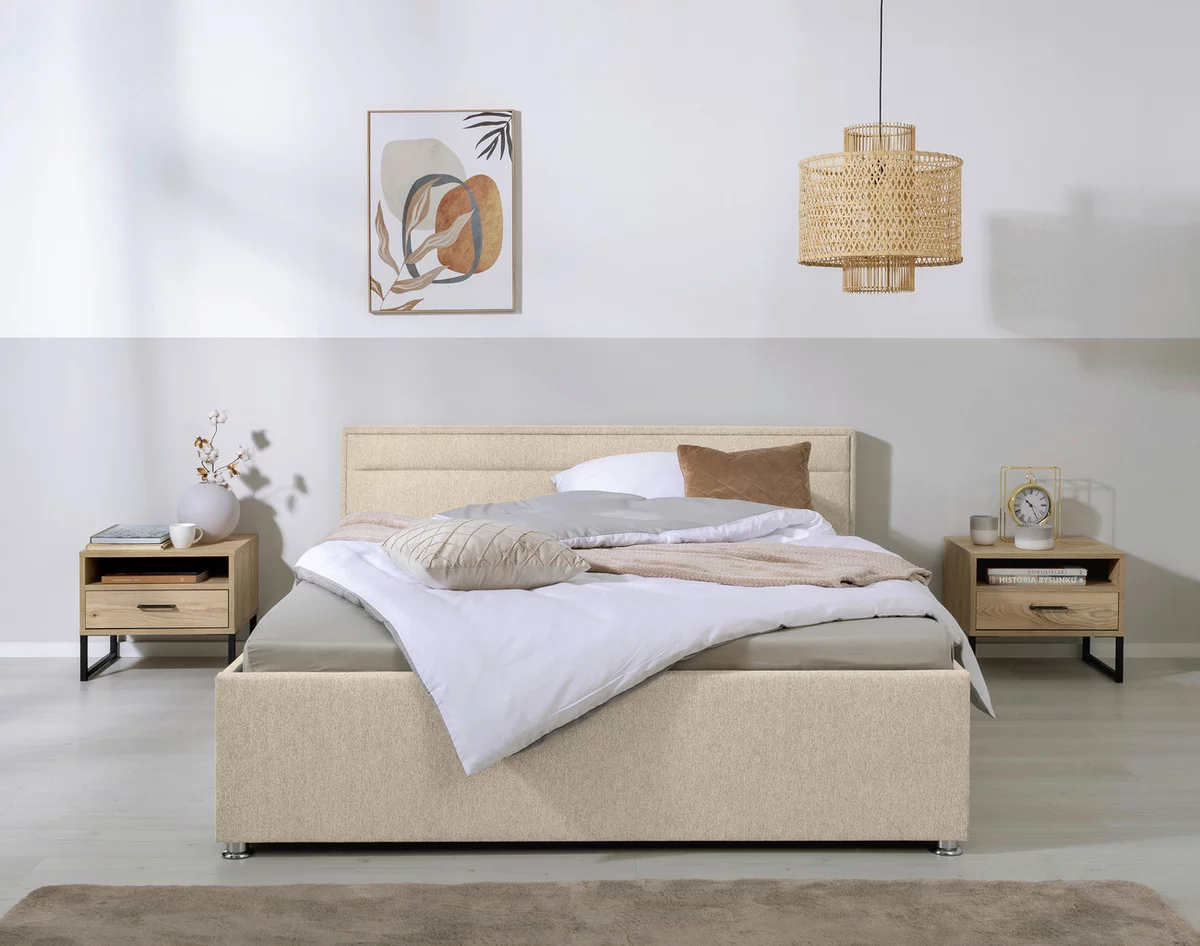 TAPACIRANI KREVET 160/200 cm bež