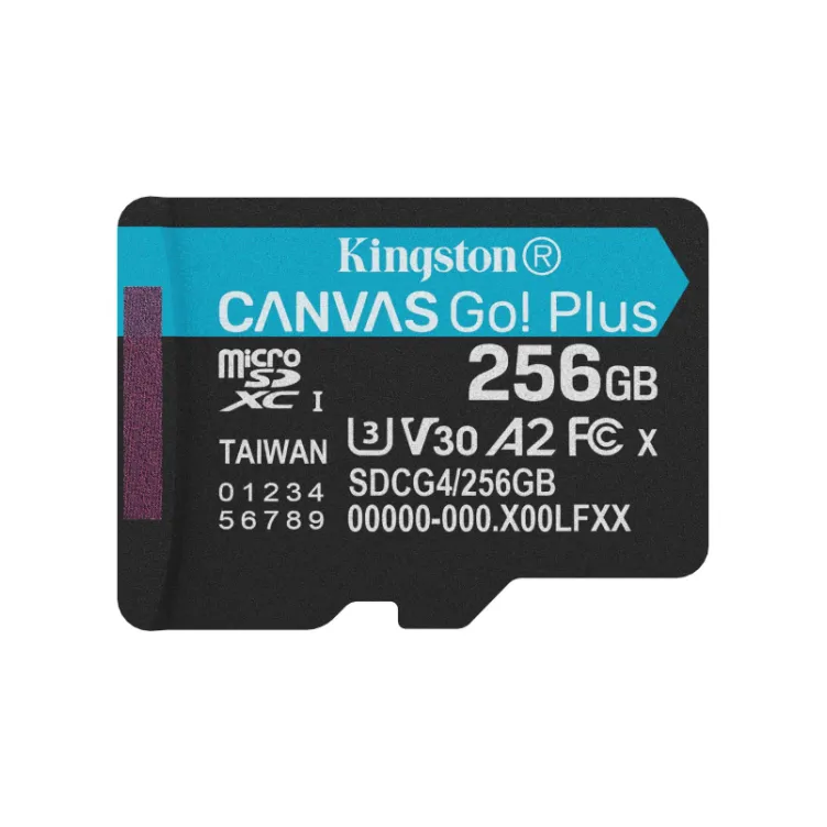 Memorijska kartica U3 V30 microSDXC 256GB Canvas Go Plus 200MB/s A2 SDCG4/256GBSP