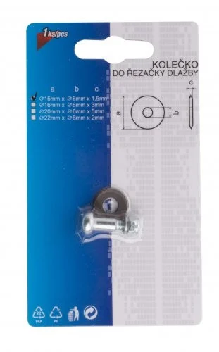 Rezervni nož za mašinu za keramiku 15x6x1.5mm WESTBERG