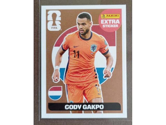 2026 Fifa World Cup Cody Gakpo Extra Sticker Bronze