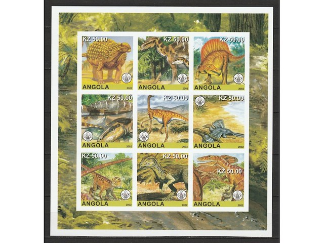 Angola - 2002 - Dinosaurusi, skauti, izviđači