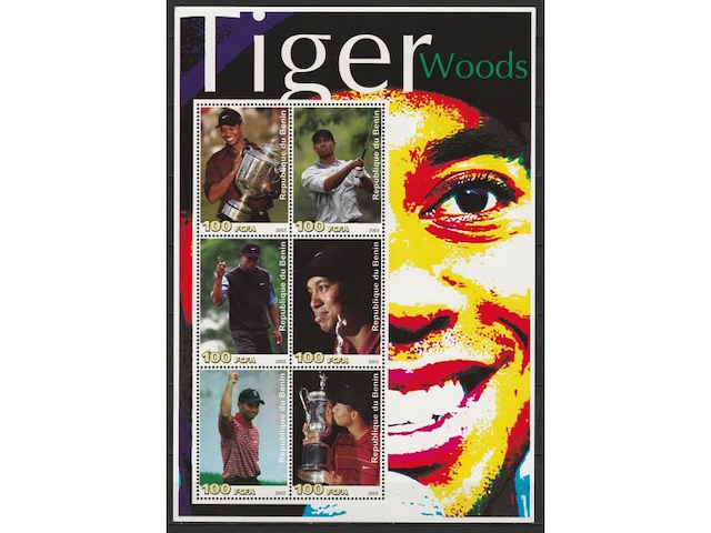 Benin - 2003 - Tiger Woods, Tajger Vuds
