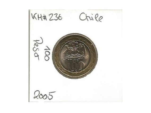 d1 Chile 100 pesos 2005. UNC