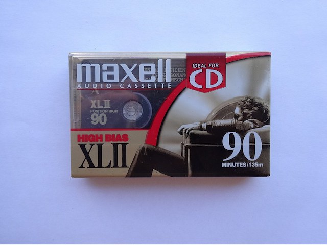 Maxell audio kaseta High Bias XLII 90 min u celofanu