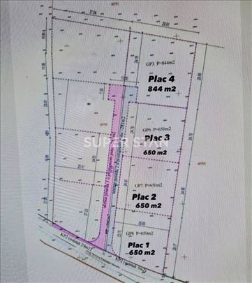 Građevinski plac 6,50 ari sa pogledom na Avalski t
