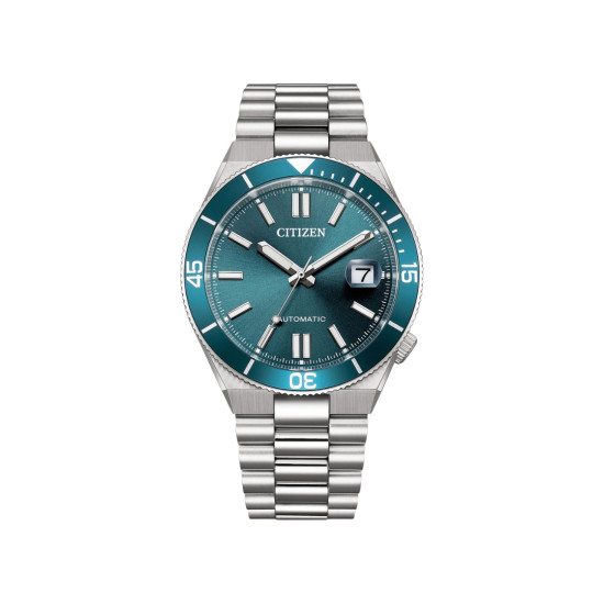 CITIZEN NJ0231-56L muški sat TSUYOSA Shore Diver Style Automatic Sapphire Glass Sunray Turquoise Blue Dial 40mm 10ATM