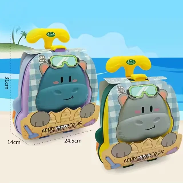 HIPPO kofer sa igračkama za plažu - set za pesak, more i letnju igru