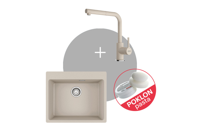 Franke SET 16 Sudopera Maris MRG 610-54 FTL granit + granitna slavina Lina L Doccia+poklon pasta-više boja