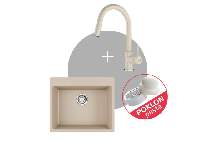 Franke SET 17 Sudopera Maris MRG 610-54 FTL granit + granitna slavina Lina J Doccia+poklon pasta-više boja