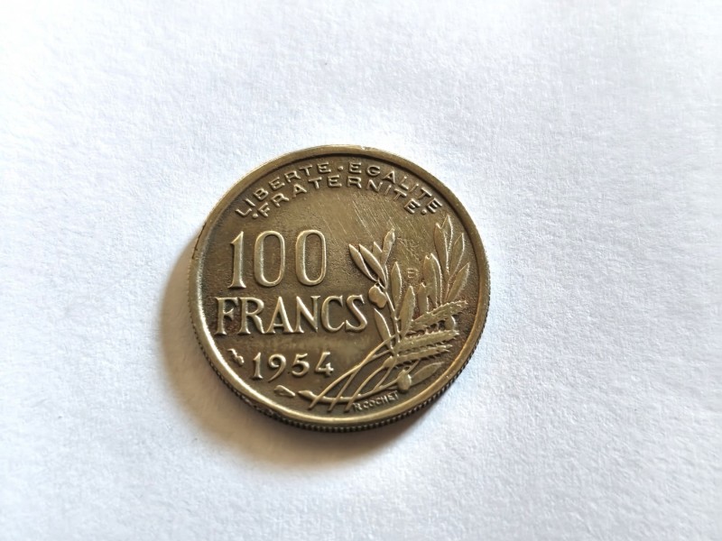Francuska 100 franc 1954