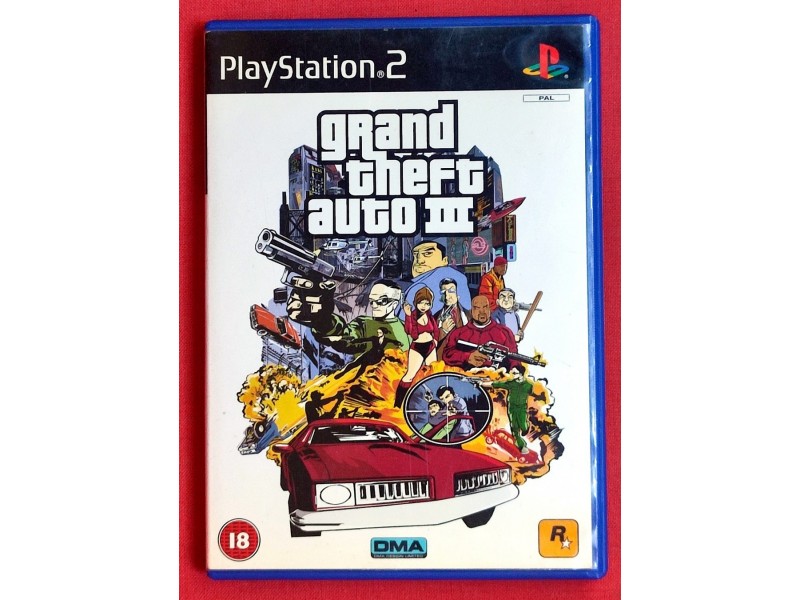 Grand Theft Auto III - PS2 Originalna Igra