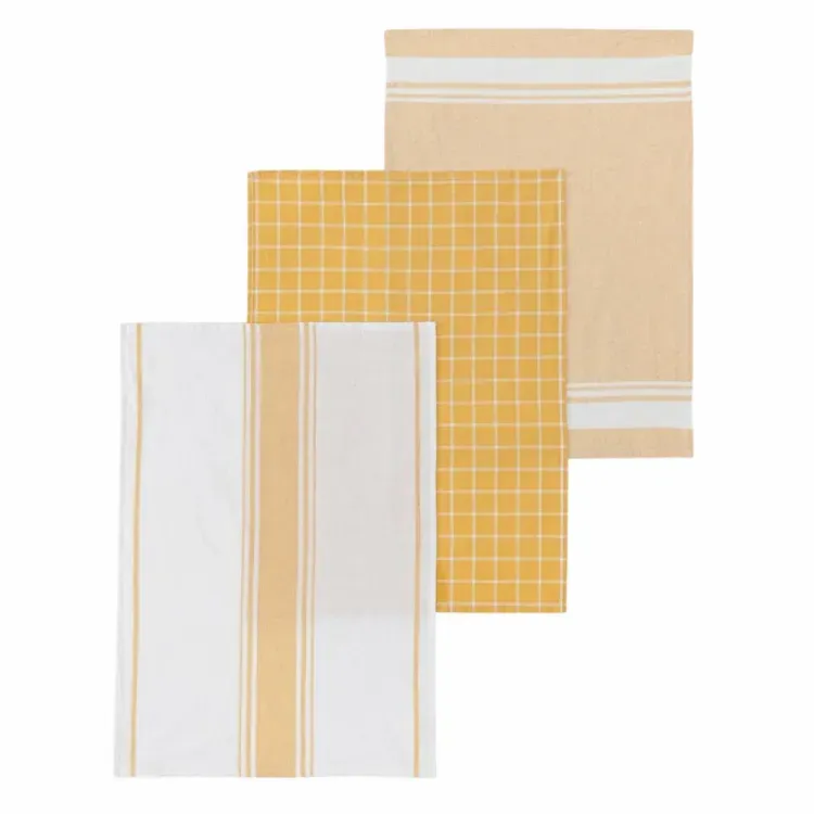 STEFAN Set kuhinjskih krpa 3/1 45x65cm Žuta