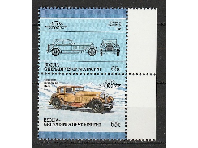 Grenadines of St. Vincent, Bequia-1986-Isotta Firaschin
