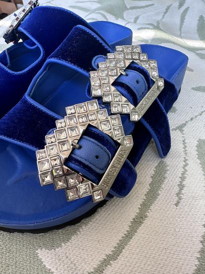 Manolo Blahnik Birkenstock papuce snizene 9500
