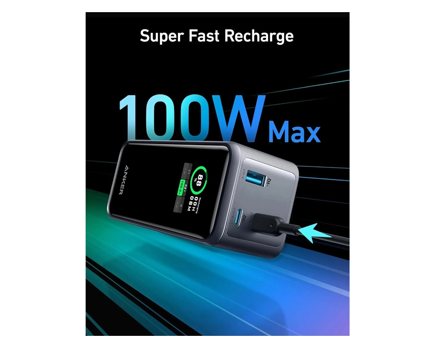 ANKER Prime 20000mAh, 200W, Power Bank za laptop crni