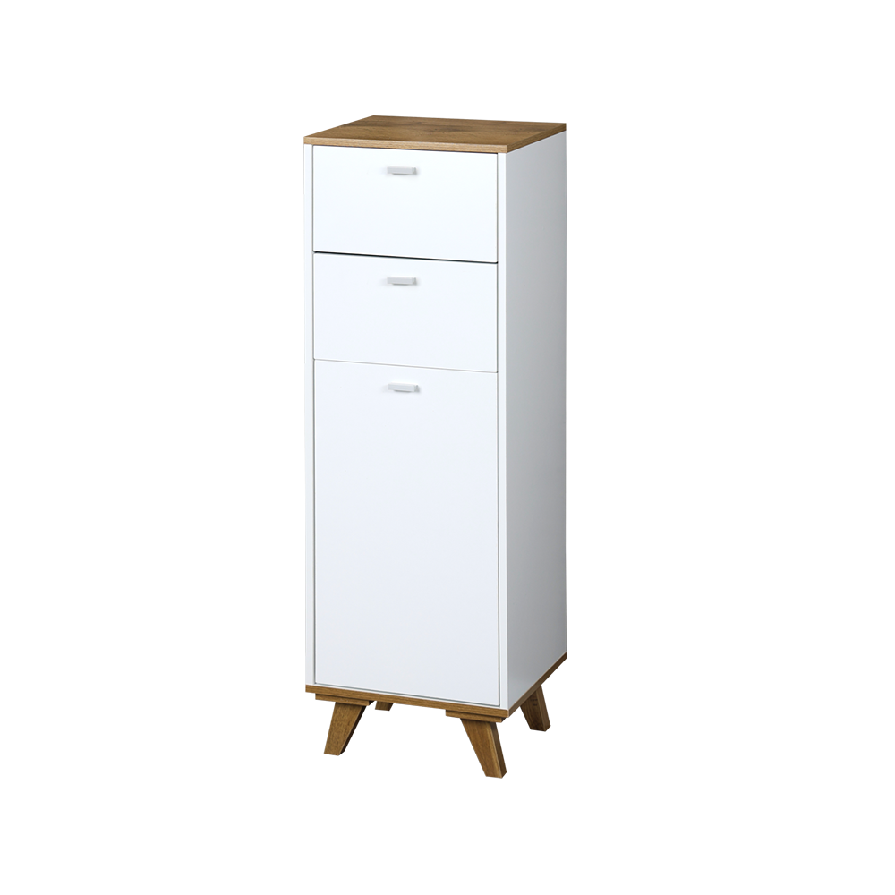 KESPER KSP15992 ORMARIĆ SA 2 LADICE I 1 VRATIMA 32X28X96 CM BELI LAKID: EK000867650
