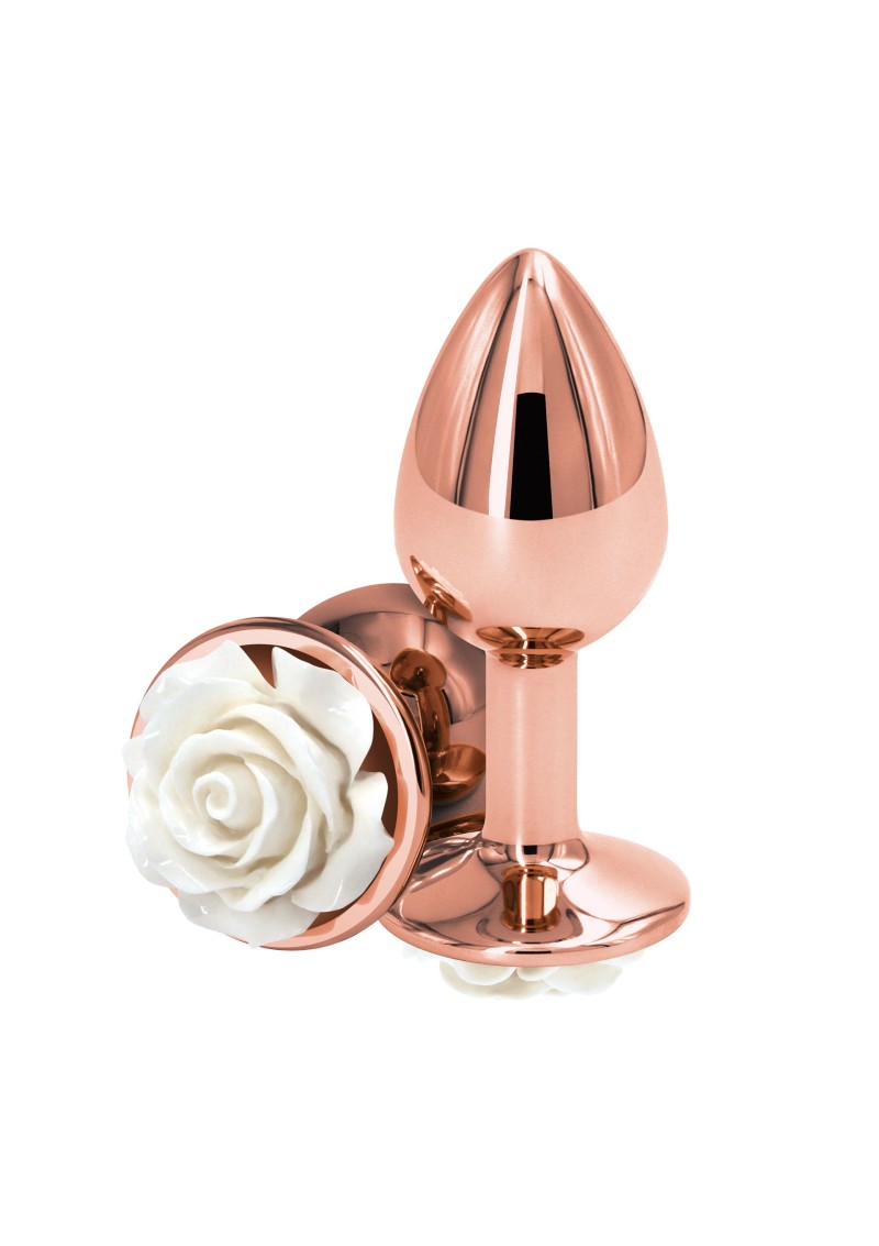 Gold-white rose small plug