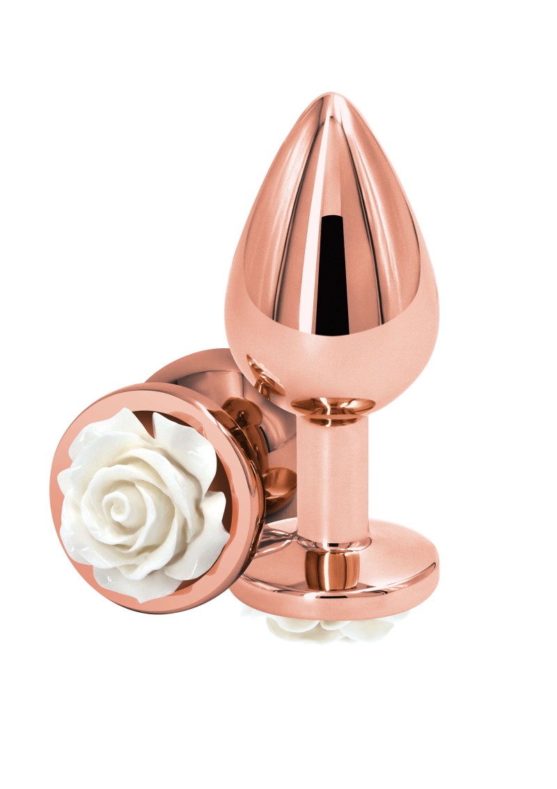 Gold-white rose med plug