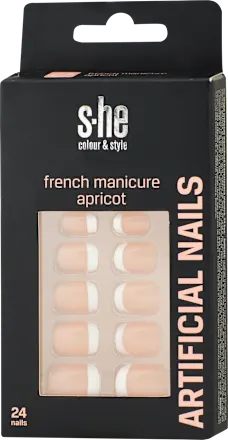 s-he colour&style
french manicure apricot Veštački nokti, 1 kom