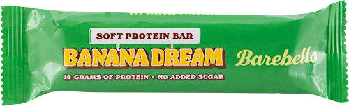 Barebells
SOFT PROTEIN BAR BANANA DREAM - mekani proteinski bar sa ukusom banane i karamele sa mlečnim čokoladnim prelivom, sa zaslađivačima, 55 g