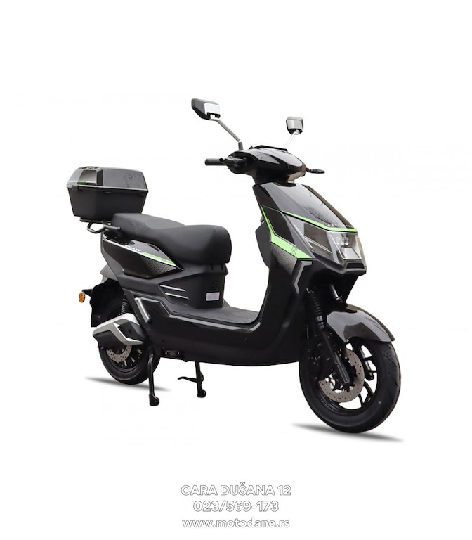 Električni bicikl NAVIGATOR 2000W 72V 35.5Ah GRAFEN crno zelena