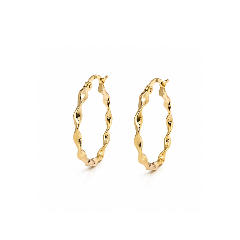 14KT YELLOW GOLD EARRINGS