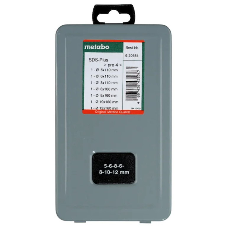 Metabo – Set burgija SDS-plus Pro4 (2C), 7 delova – 630584000
