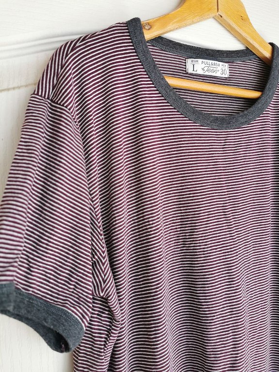 PULL&BEAR ženska majica kratkih rukava - Model: prugasta majica