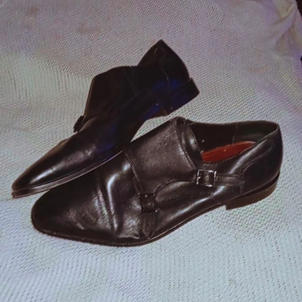 Muške kožne cipele – klasični model s kopčom (monk strap) -