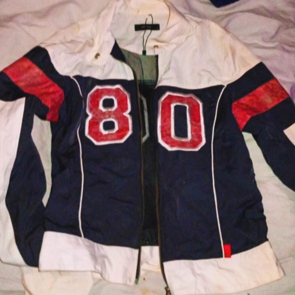 Sportska jakna sa brojem 80 - Stil: varsity/sports, dvo-broj (80)