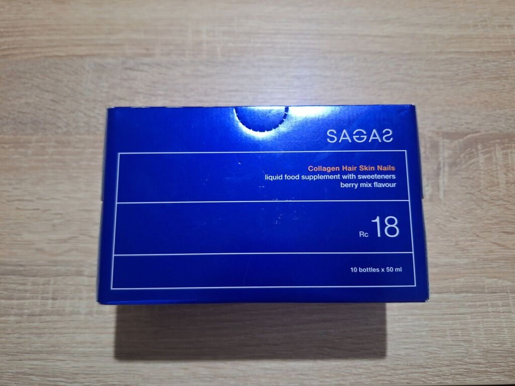 Nova nerasapkovana kutija SAGAS RC 18 collagen u roku. BATCH CODE