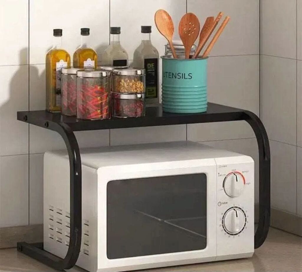 Metalna polica/stalak za mikrotalasnu – Hegazy Home Design - Namena