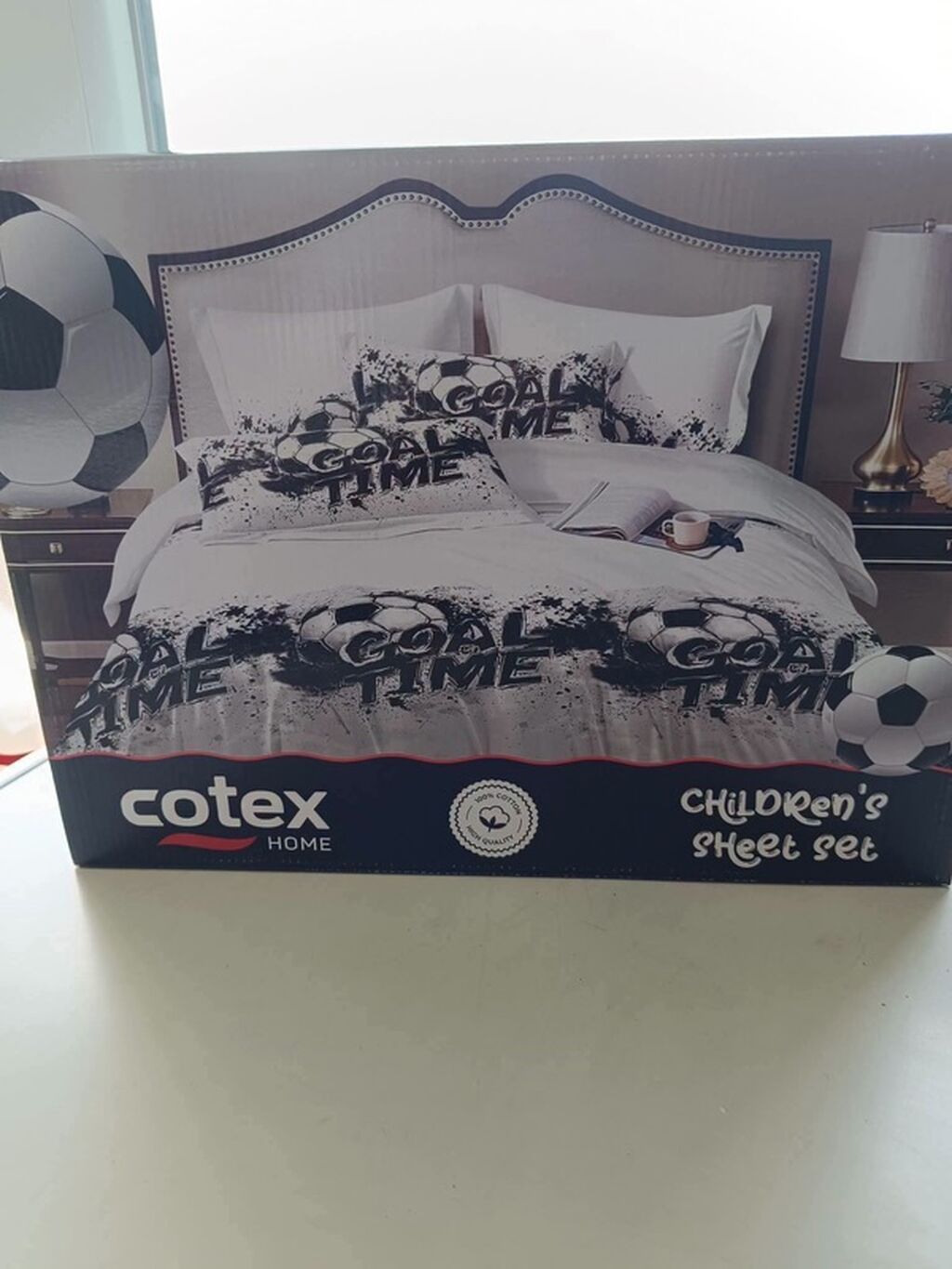 Cotex Home dečiji komplet posteljine – fudbalski dizajn “Goal Time”