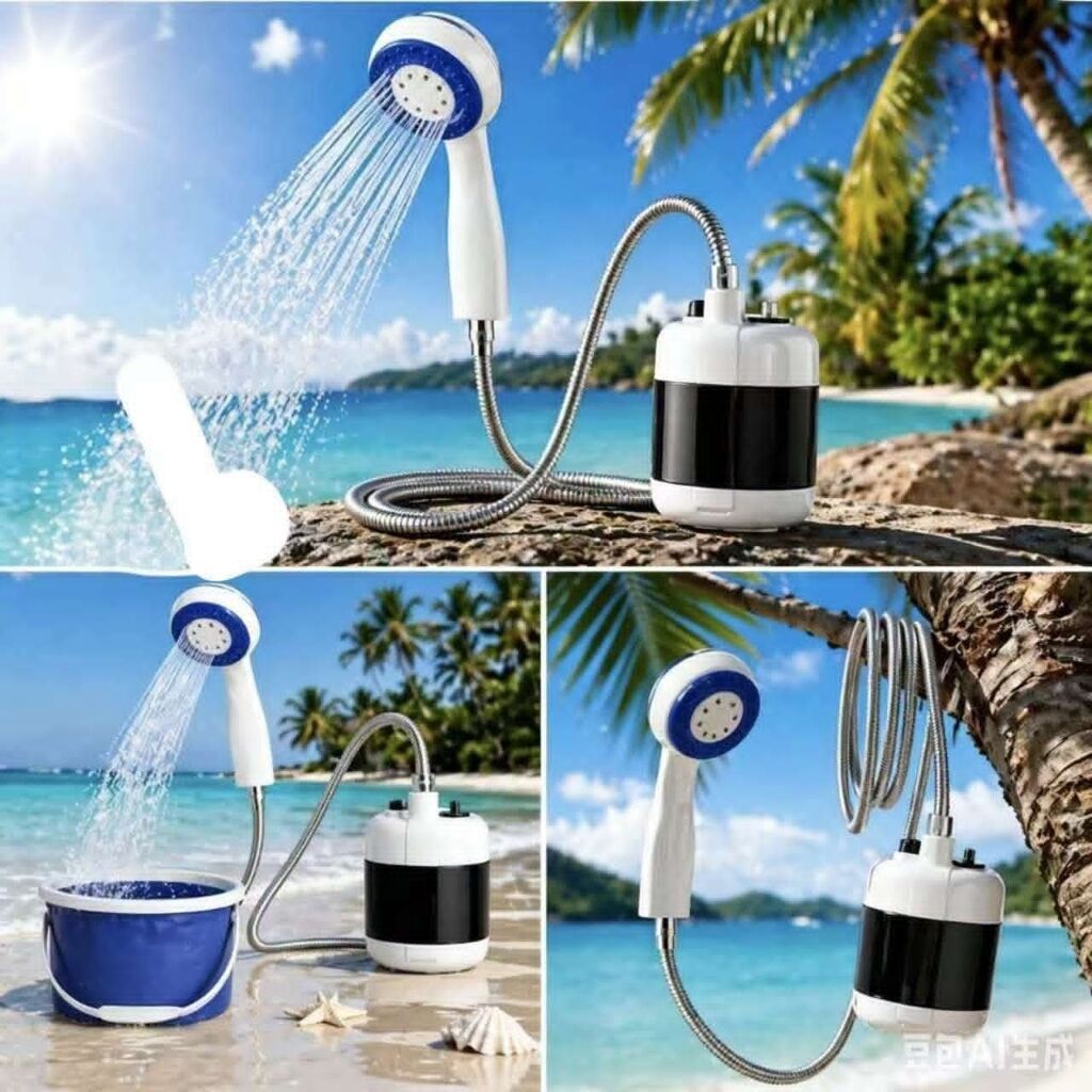    Tuš za Kampovanje Prenosivi USB Punjivi ✨cena 2900din