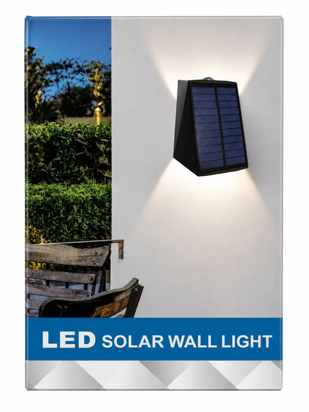 Solarna LED zidna lampa namenjena je za dekorativno i funkcionalno