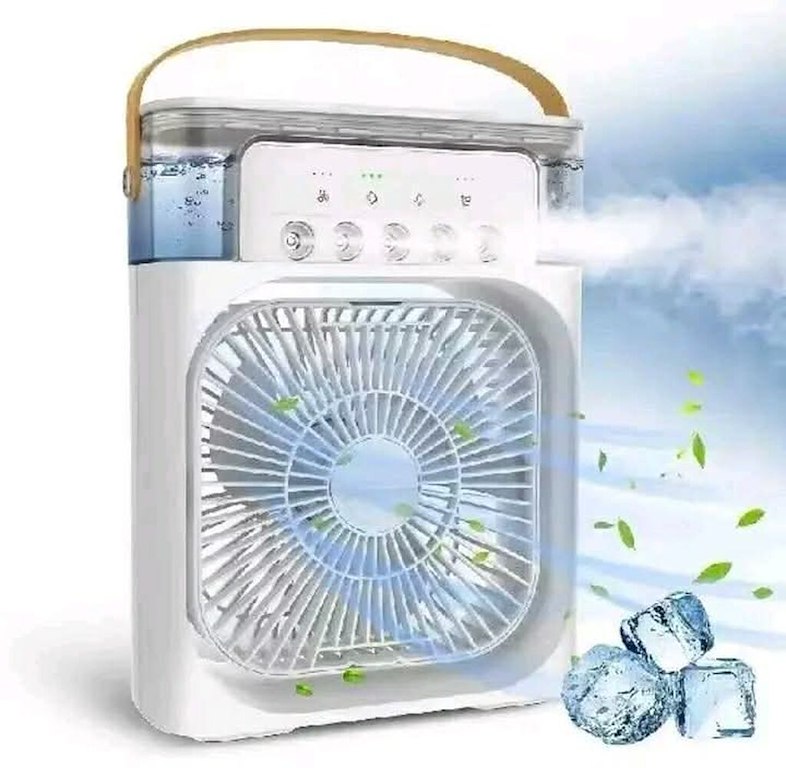 Prenosivi USB klima-hlađeni ventilator sa rezervoarom za vodu - 3-u-1