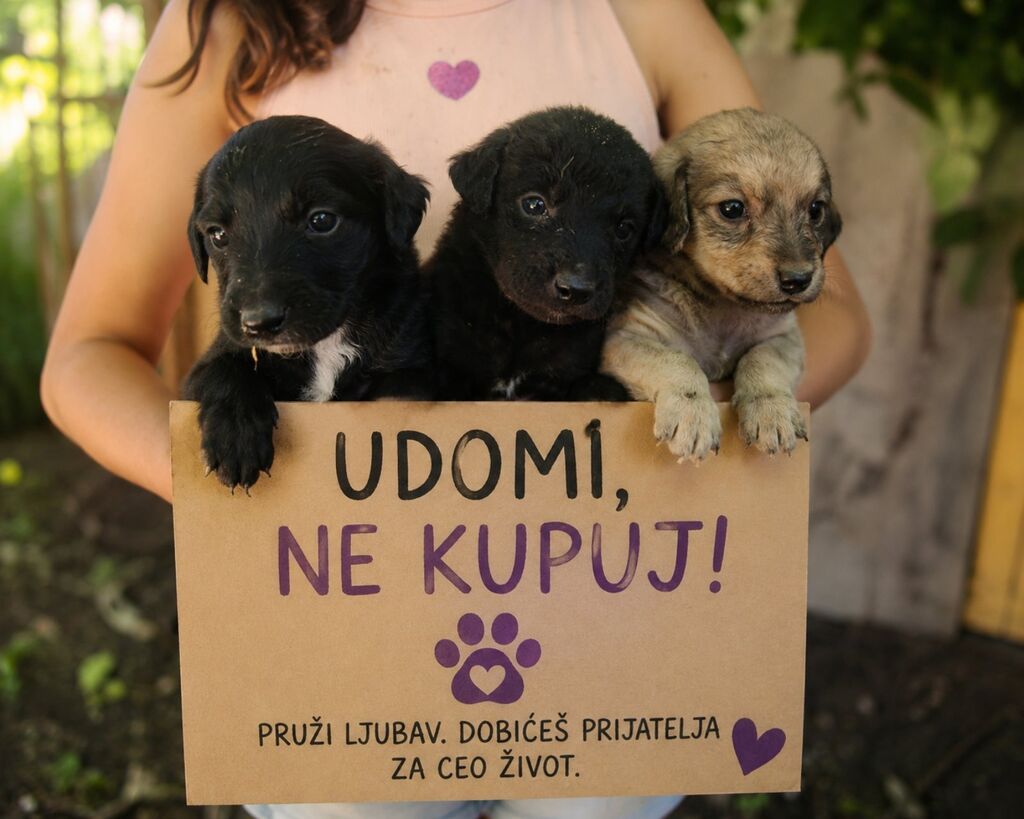 Poklanjamo prelepe umiljate stence. Mesanci, starosti 1mesec. Poceli