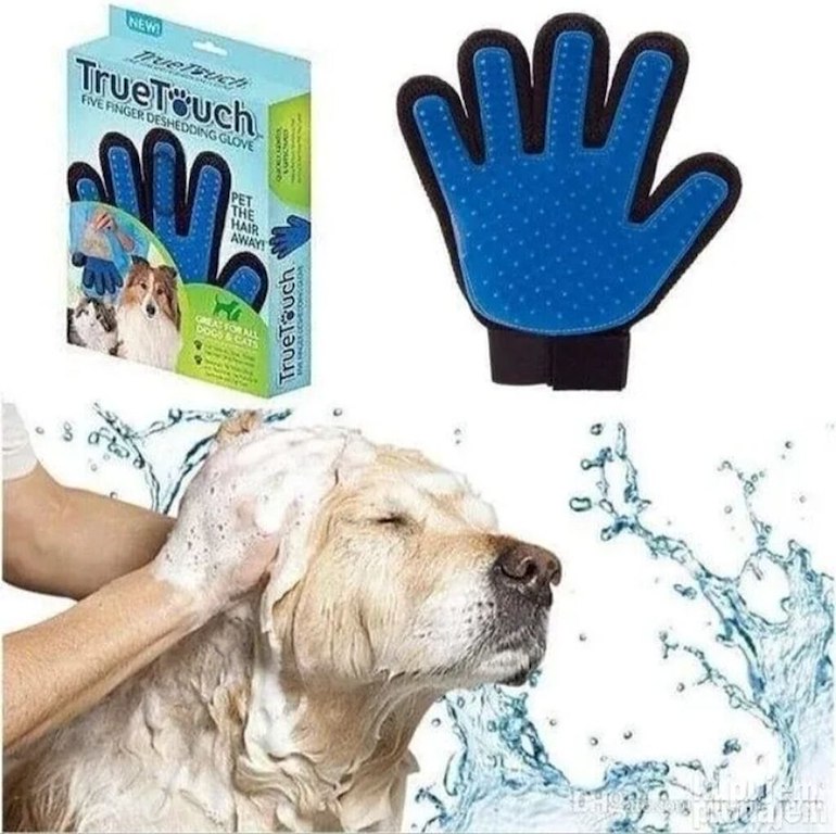True Touch petoprsta rukavica za uklanjanje otpale dlake (deshedding