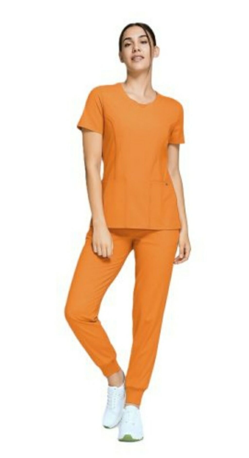 Ženski medicinski set – bluza i pantalone, narandžasta boja - Dizajn