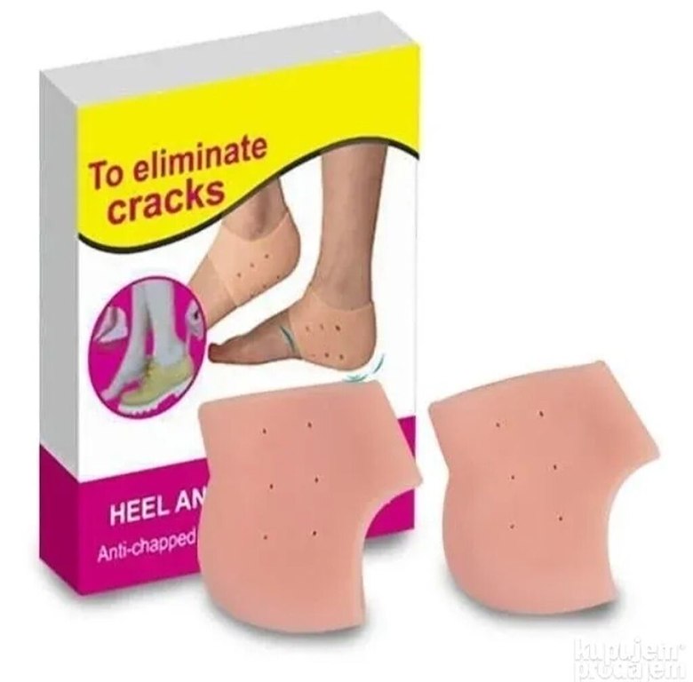 Silikonske zaštite za pete – Anti-crack set Opis: - Mekane, elastične